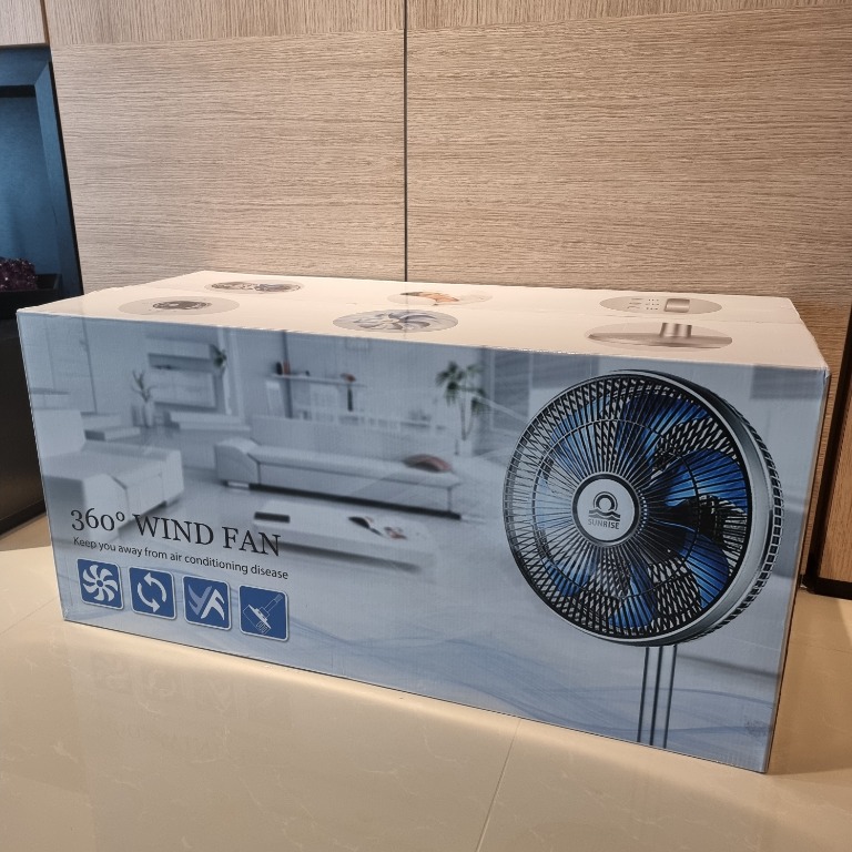 SUNRISE 360° WIND FAN by Dolphin, Furniture & Home Living, Lighting & Fans, Fans on Carousell
