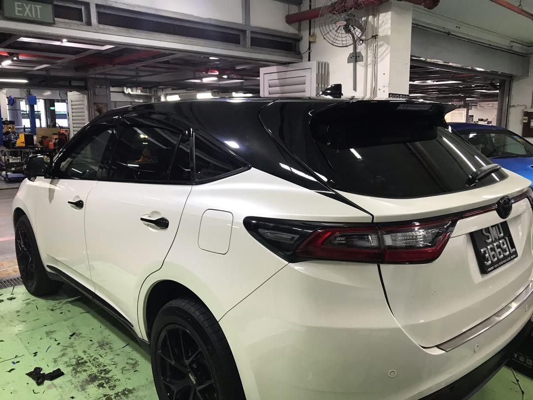 Toyota Harrier Half Cut Design / Half Cut sticker wrap, Car Accessories ...