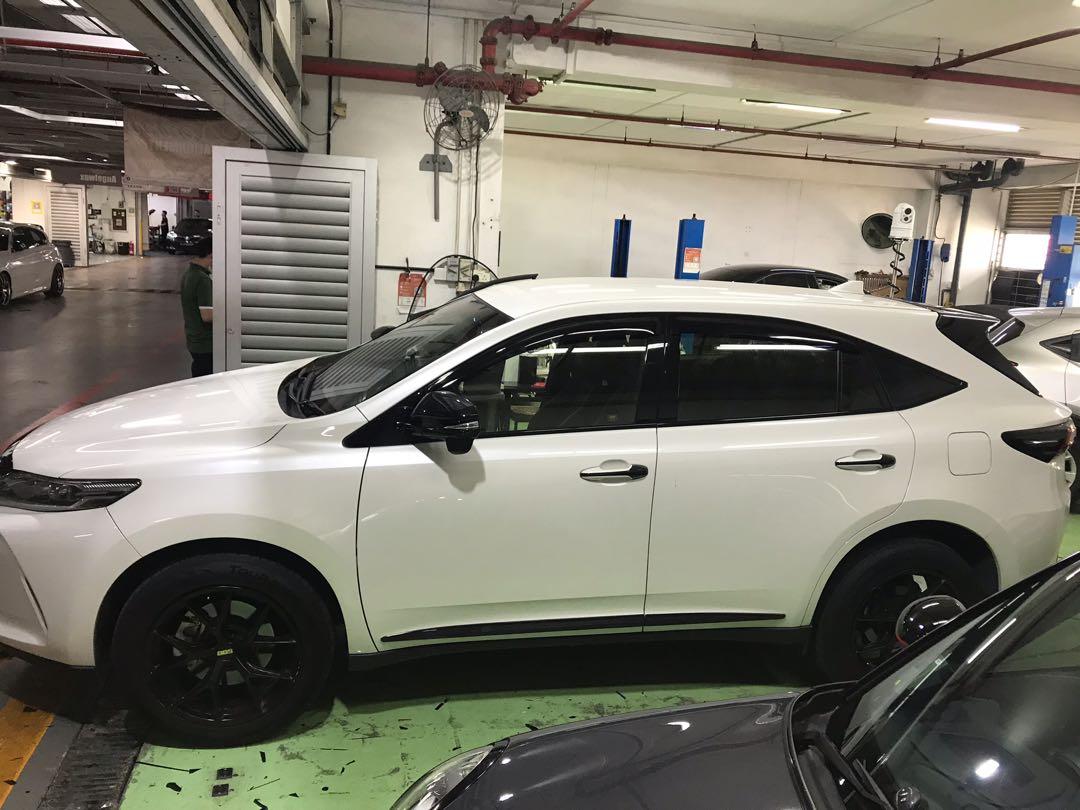 Toyota Harrier Half Cut Design / Half Cut sticker wrap, Car Accessories ...