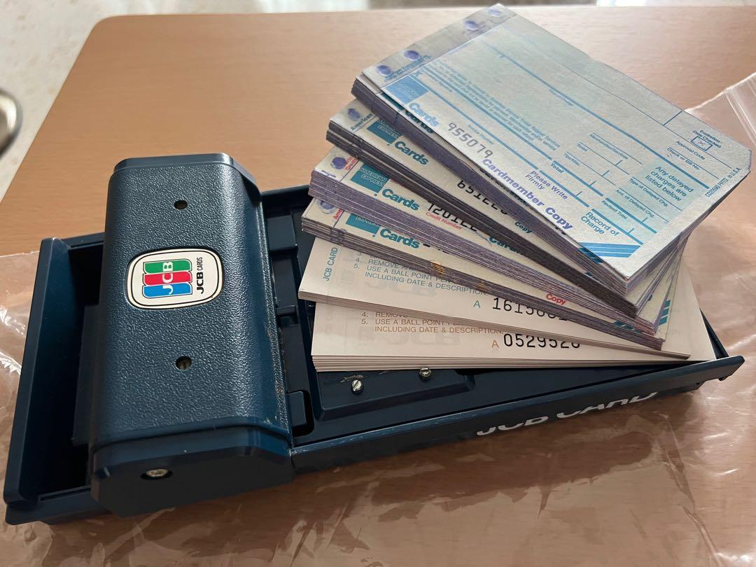 VINTAGE MANUAL CREDIT CARD MACHINE, Everything Else on Carousell
