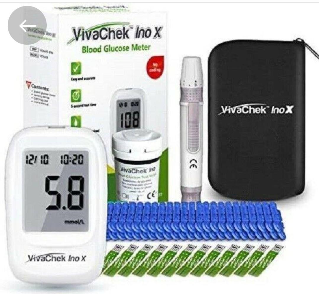 VivaChek Ino X | Blood Glucose Meter, MonitoR, Health & Nutrition ...