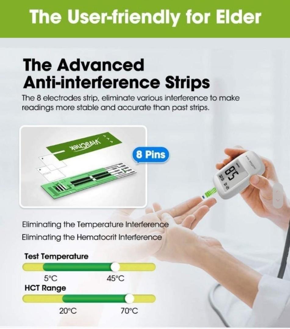 VivaChek Ino X | Blood Glucose Meter, MonitoR, Health & Nutrition ...