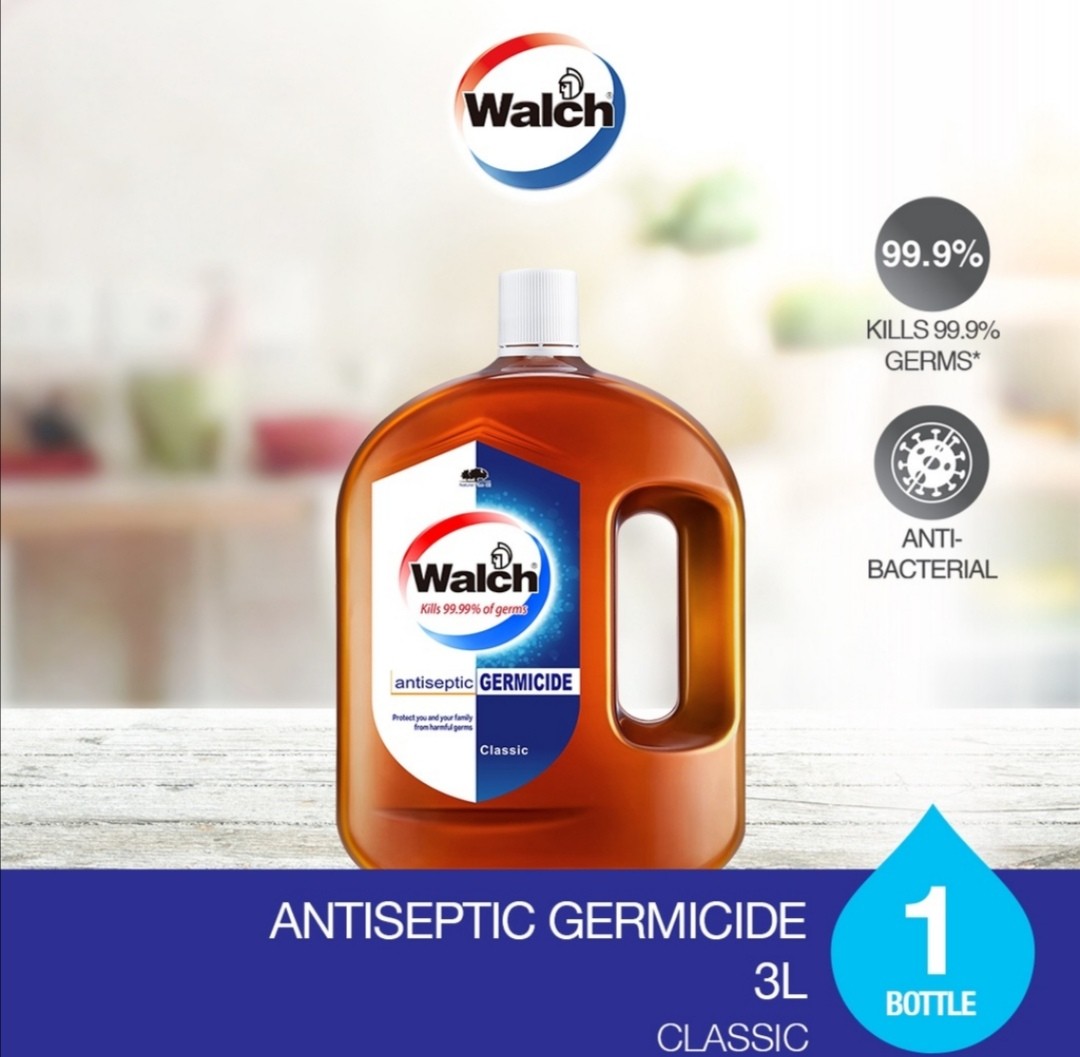 Walch Antiseptic Germicide 3L Disinfectant, Beauty & Personal Care ...