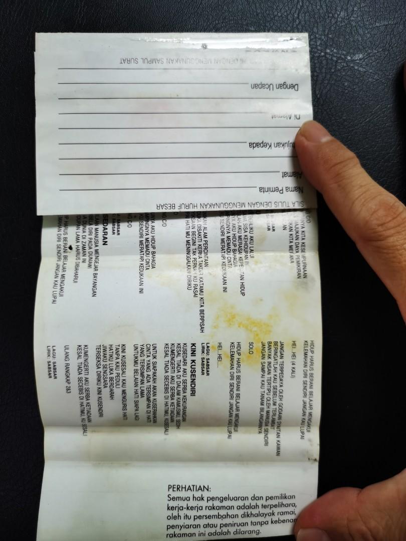 1st Press SABSAR Borneo Kid Kaset, Hobbies & Toys, Music & Media, CDs ...