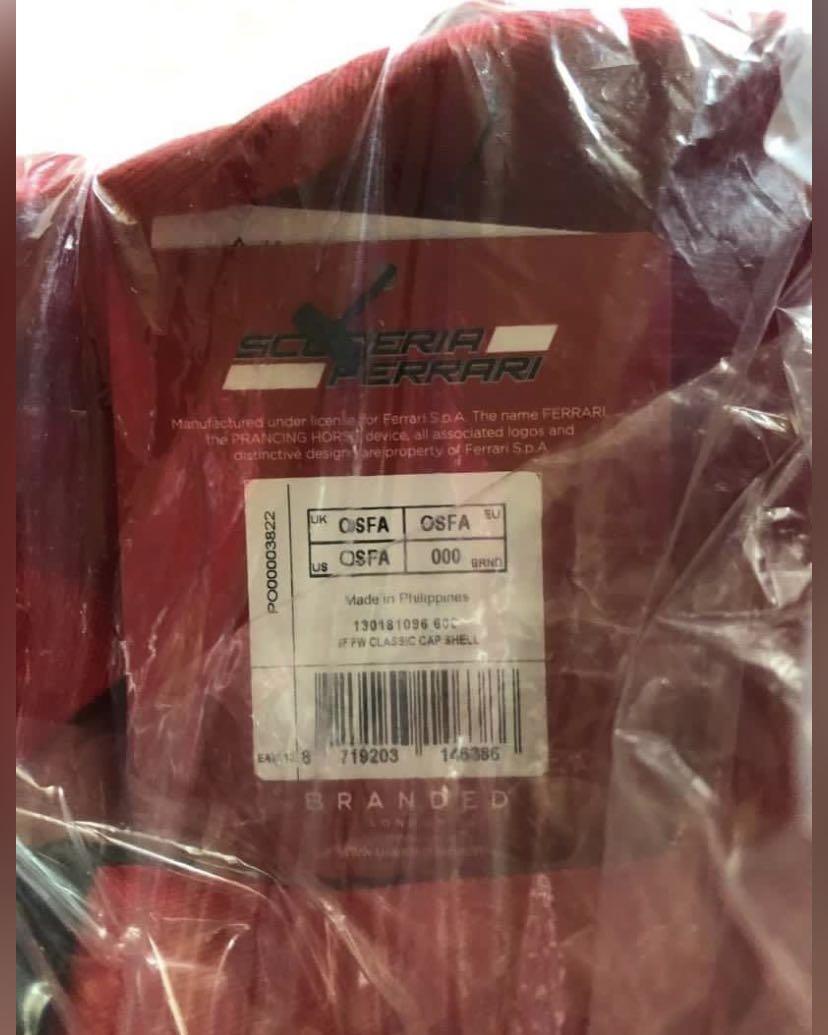 BNWT F1 Ferrari Shell Cap, Men's Fashion, Watches & Accessories, Caps ...