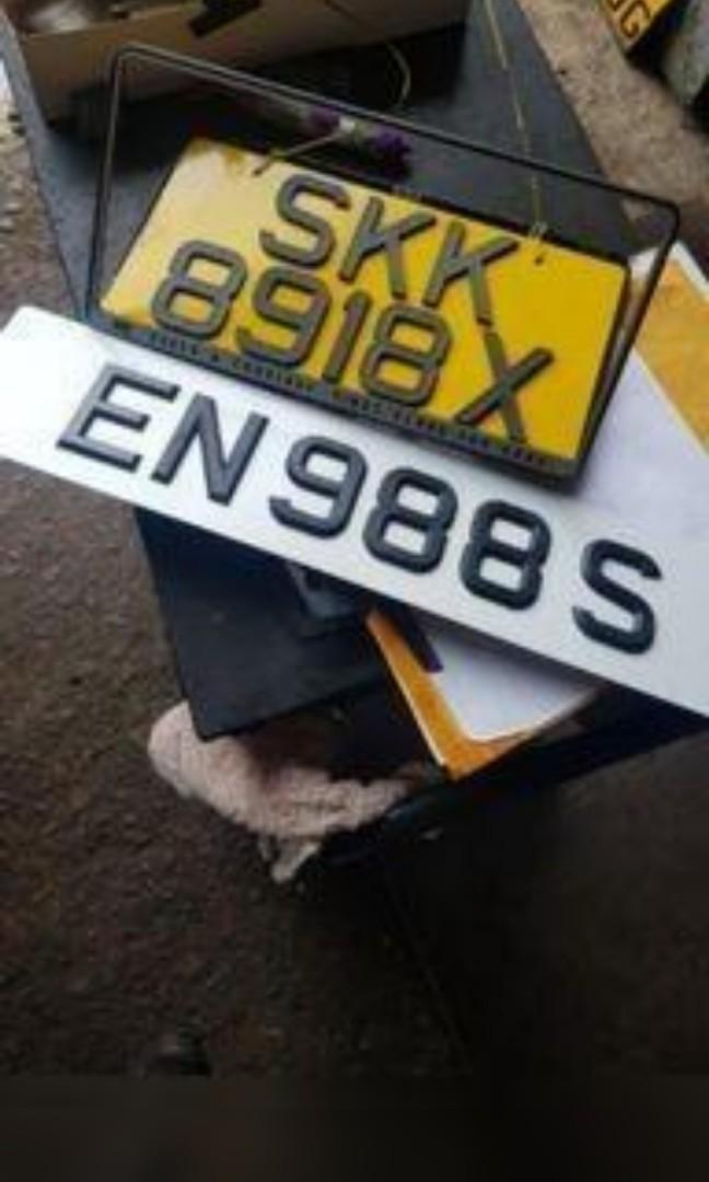 Car plate LTA compliant can make it within 10 minute. Front or rear ...
