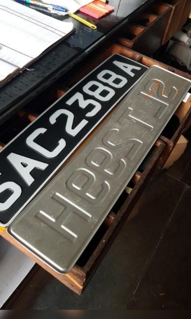 Car plate LTA compliant can make it within 10 minute. Front or rear ...