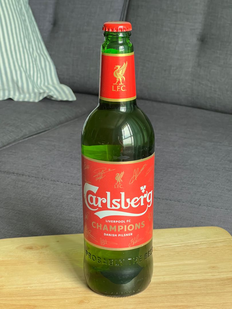 Carlsberg LIVERPOOL EPL Champion Limited Edition 640ml, Food & Drinks ...