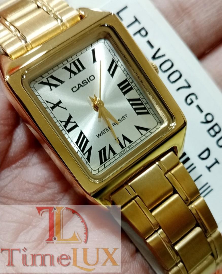 Casio Ladies Gold LTP-V007G-9B, Women's Fashion, Watches & Accessories, Watches on Carousell