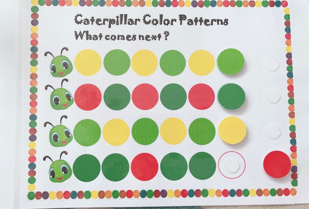 Caterpillar Color Pattern: What comes next?, Hobbies & Toys, Toys ...