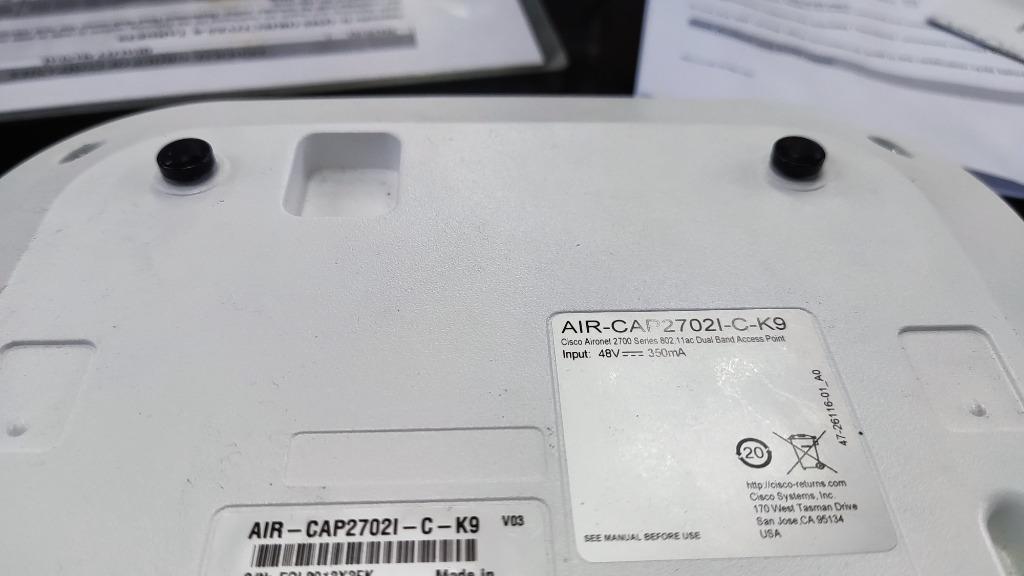 Cisco Aironet 2700 Series Access Point, Computers & Tech, Office ...
