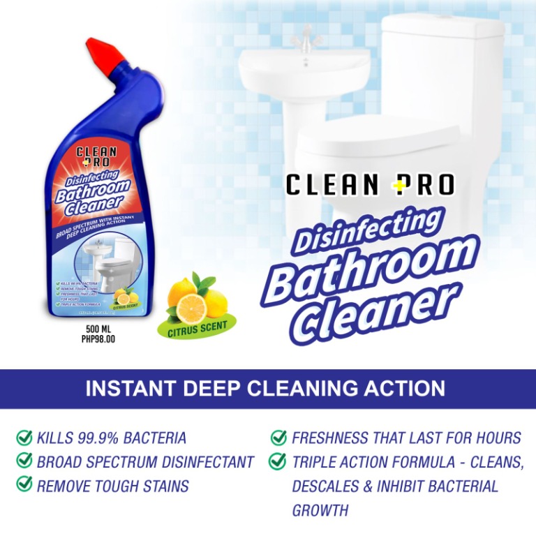 Clean Pro Bathroom Cleaner, Furniture & Home Living, Cleaning ...