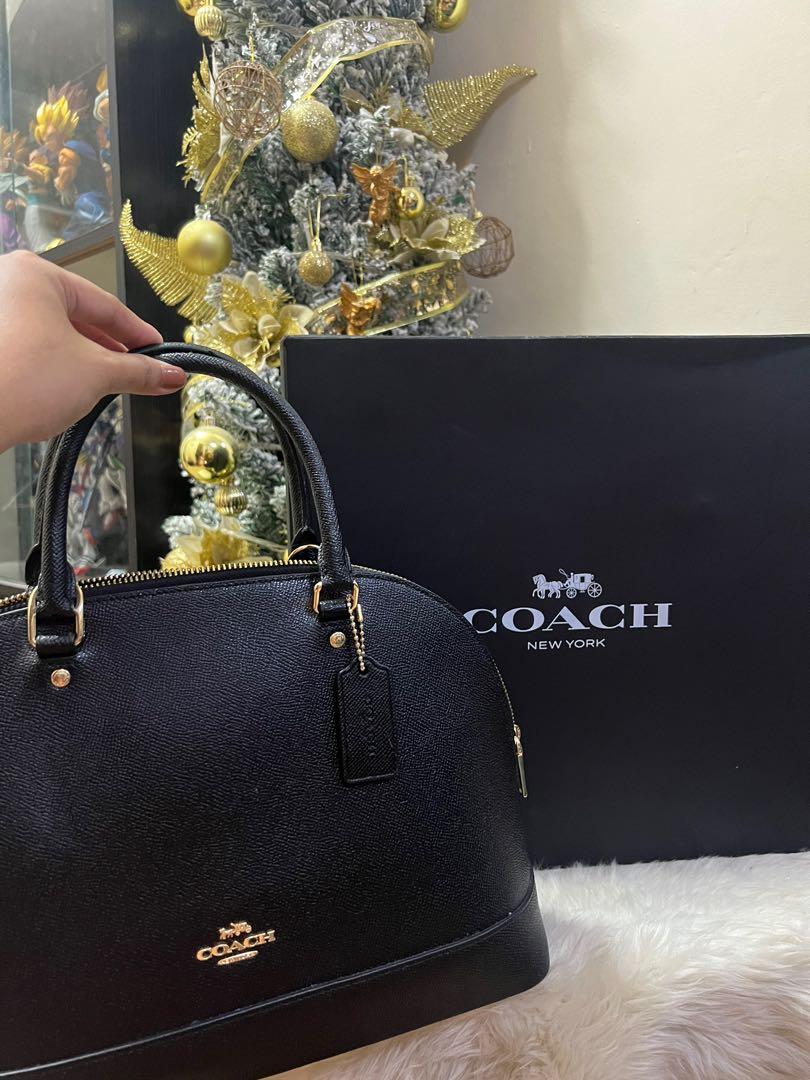 Coach F27590 Large Sierra domed satchel/Black, Luxury, Bags & Wallets ...