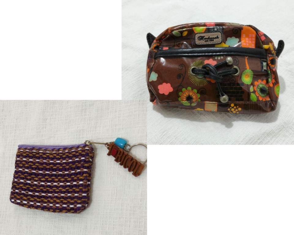 Coin purse with Bicol keychain and Herbench makeup kit, Women's Fashion ...