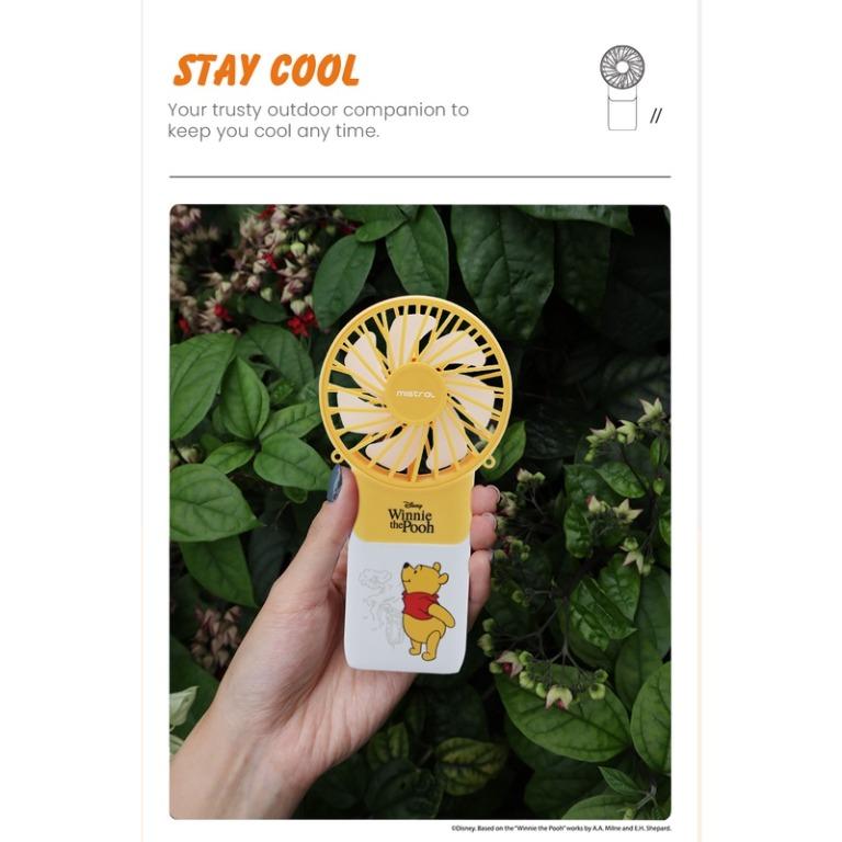 Disney Winnie The Pooh Edition Cool Breeze Rechargeable USB Fan MRF500 ...