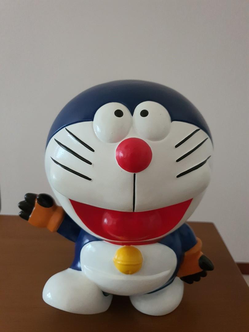 Doraemon coin bank hand painted, Hobbies & Toys, Memorabilia ...