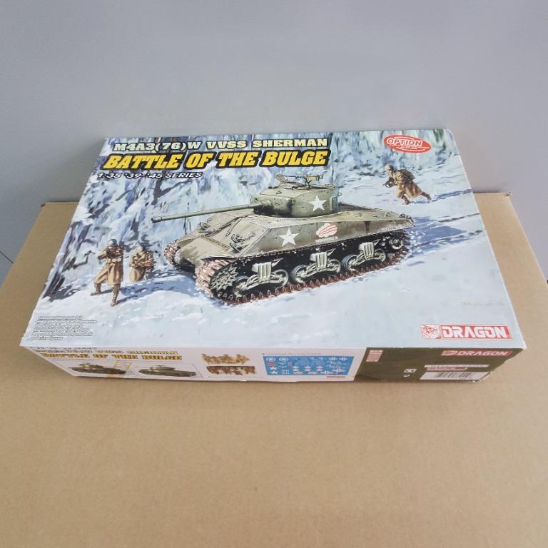 全新絕版Dragon威龍6255-1/35-美國謝爾曼坦克M4A3 (76)W VVSS Sherman "Battle of the ...