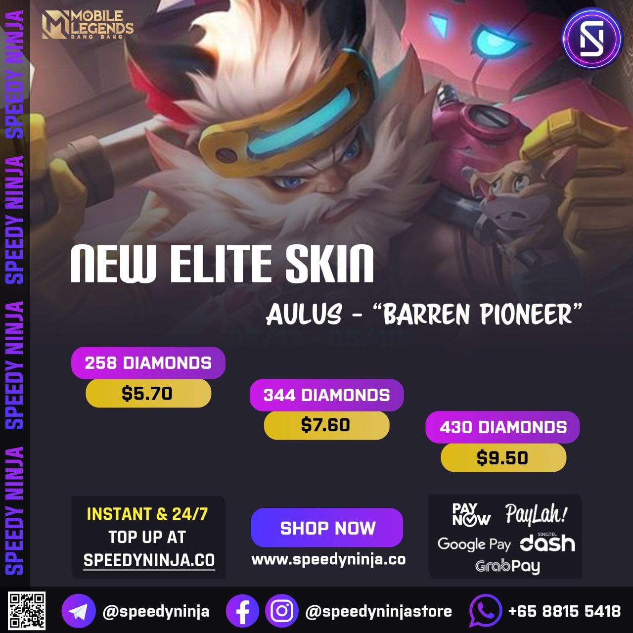 Elite Skin | Aulus - "Barren Pioneer" Now Available! [MOBILE LEGENDS ...