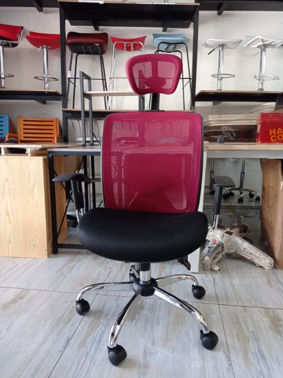 Ergodynamic EHC-129 RED HEAVY DUTY HIGH END High Back Mesh Office Chair ...