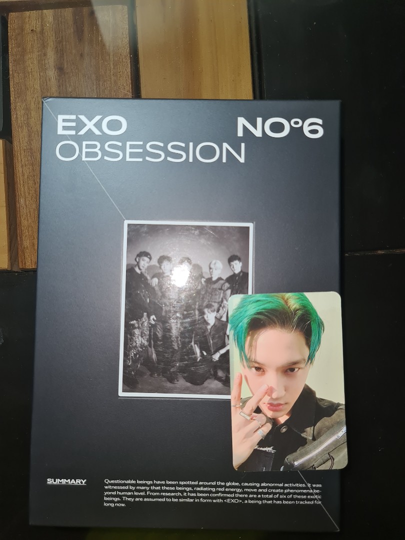 EXO Obsession Album Obsession Version with Kai photocard, Hobbies ...