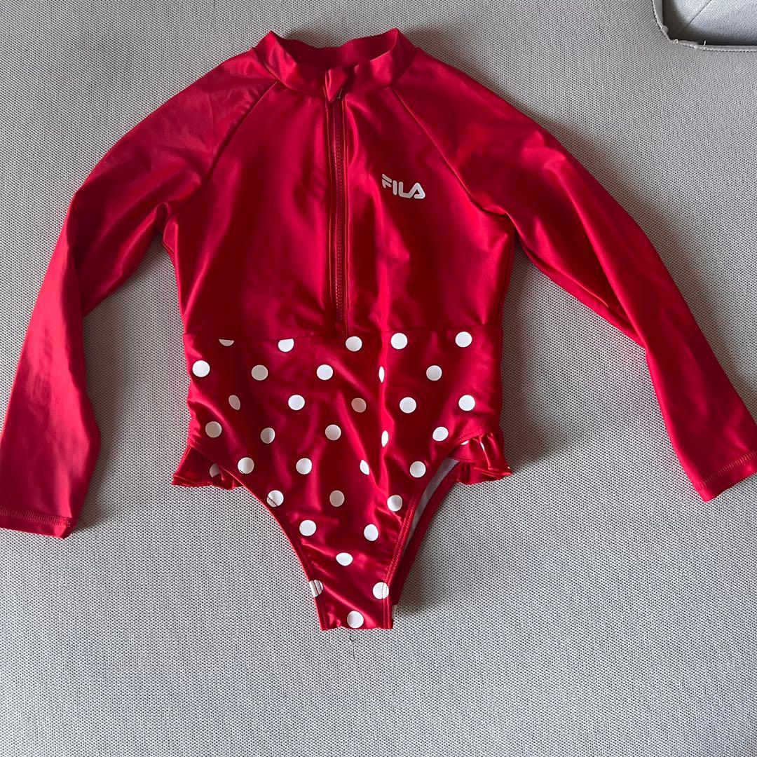 Fila girl swimsuit, Babies & Kids, Babies & Kids Fashion on Carousell