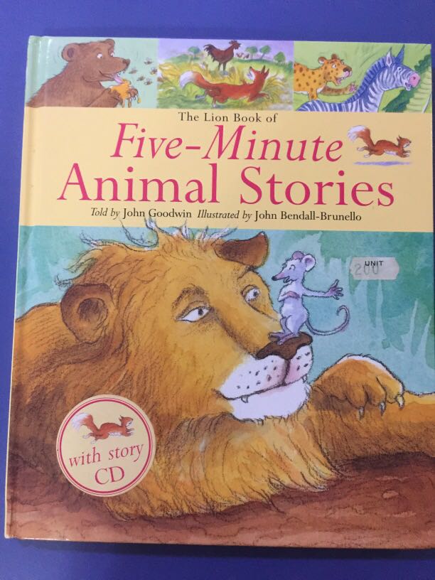 Five - Minute Animal Stories with CD, 興趣及遊戲, 書本 & 文具, 小朋友書 - Carousell