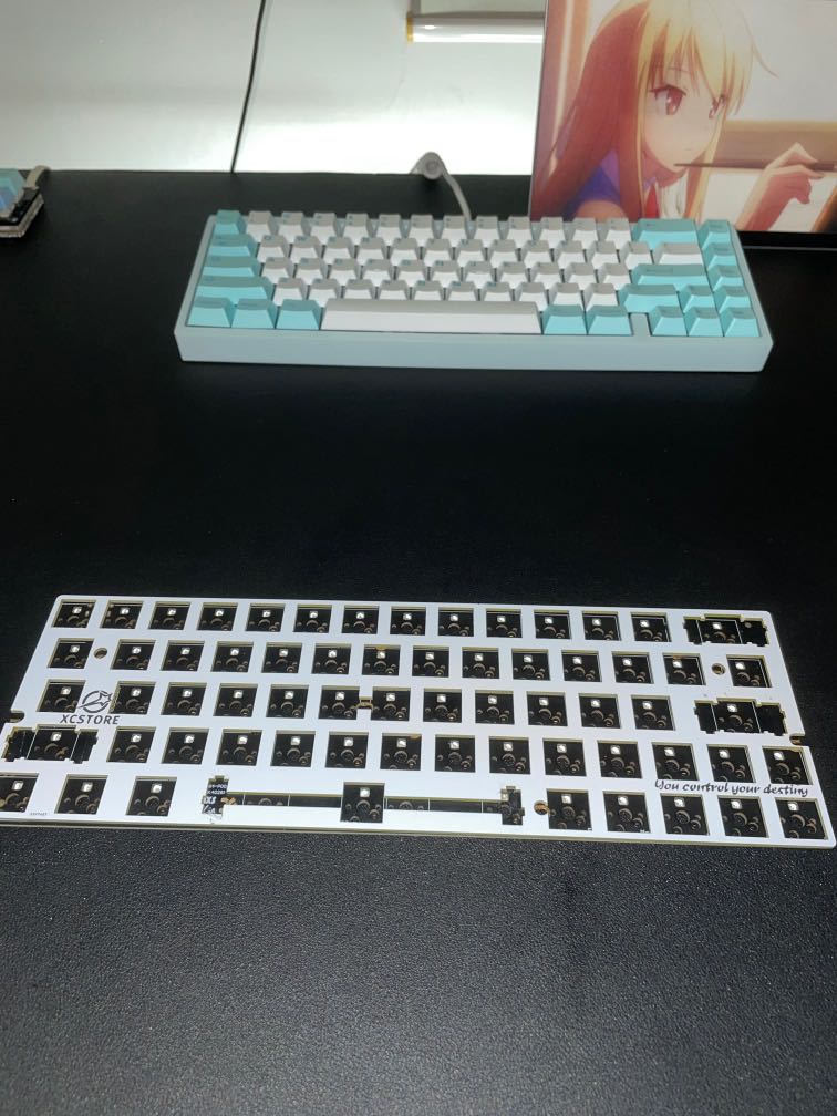 GK64 pcb and plate, Computers & Tech, Parts & Accessories, Computer ...