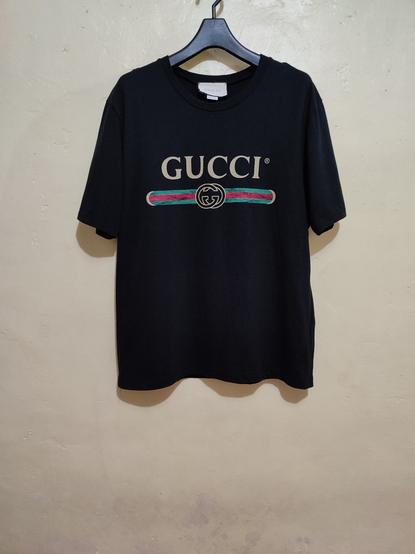 Gucci logo shirt, Men's Fashion, Tops & Sets, Tshirts & Polo Shirts on ...