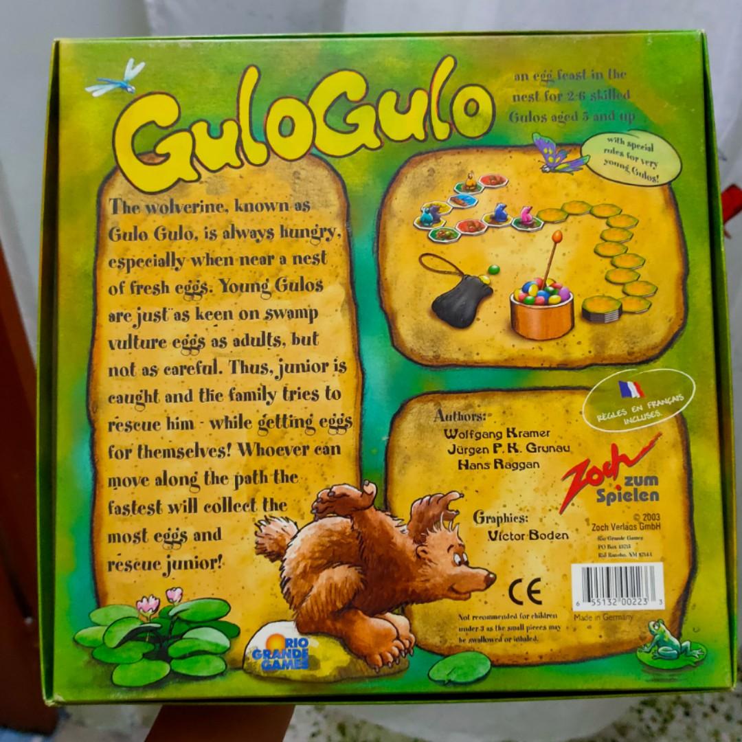 Gulo Gulo Board Game RARE, Hobbies & Toys, Toys & Games on Carousell