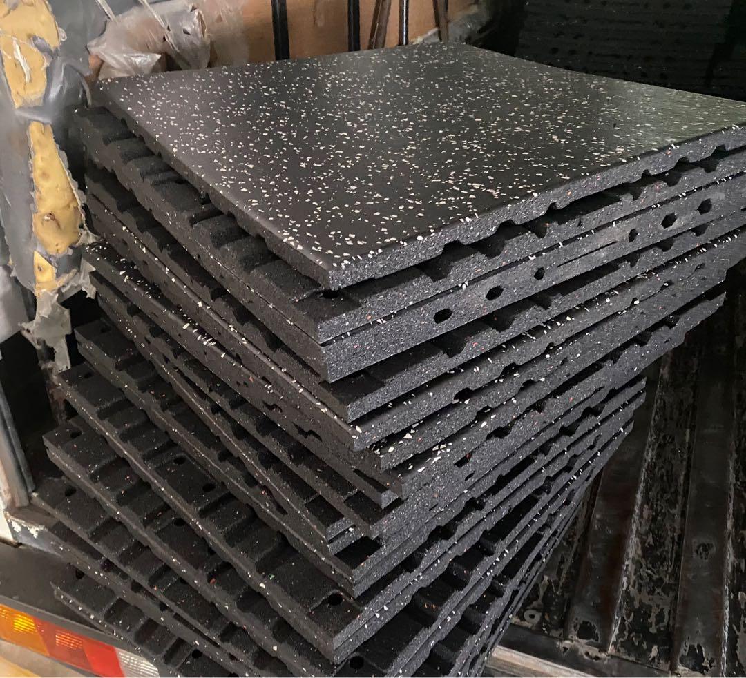 High density rubber mat, Commercial & Industrial, Construction ...