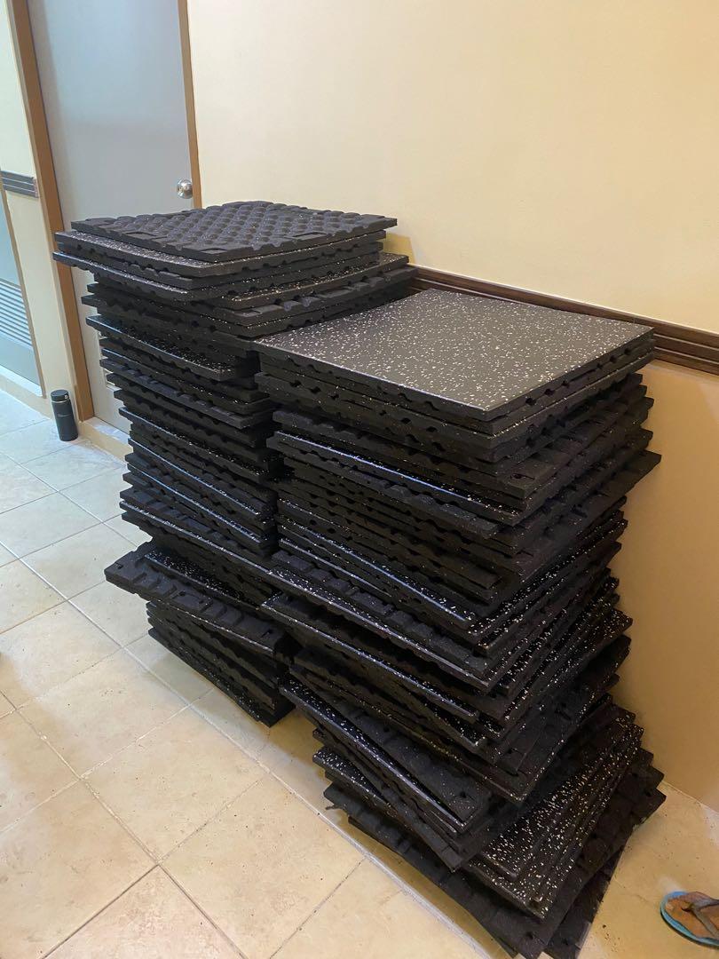 High density rubber mat, Commercial & Industrial, Construction ...