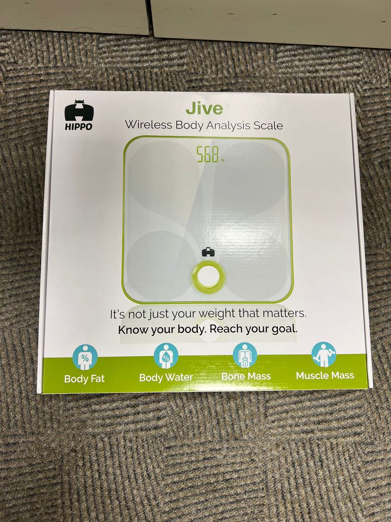 HIPPO JIVE WIRELESS BODY ANALYSIS SCALE, Health & Nutrition, Health ...