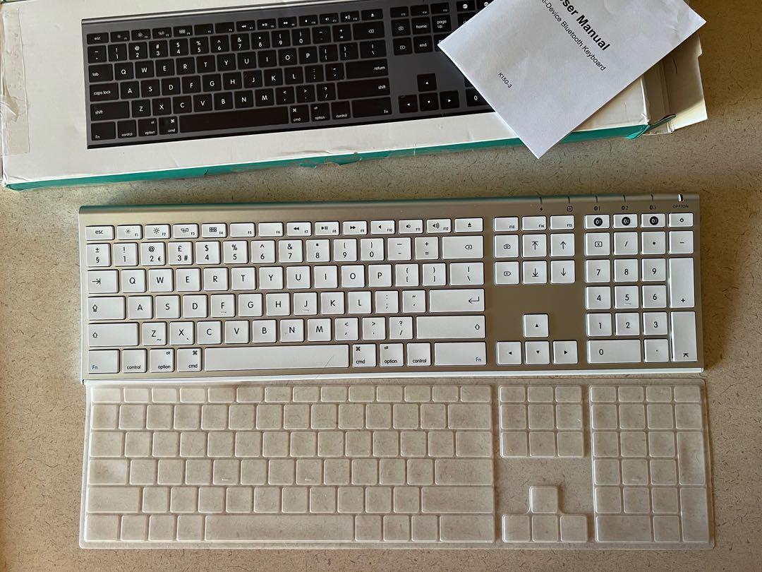 Jelly comb Multi-device Bluetooth keyboard white, Computers & Tech ...