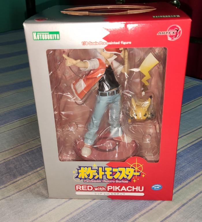 Kotobukiya Pokemon Red with Pikachu ArtFX J 1/8 Scale Figure 1st ...