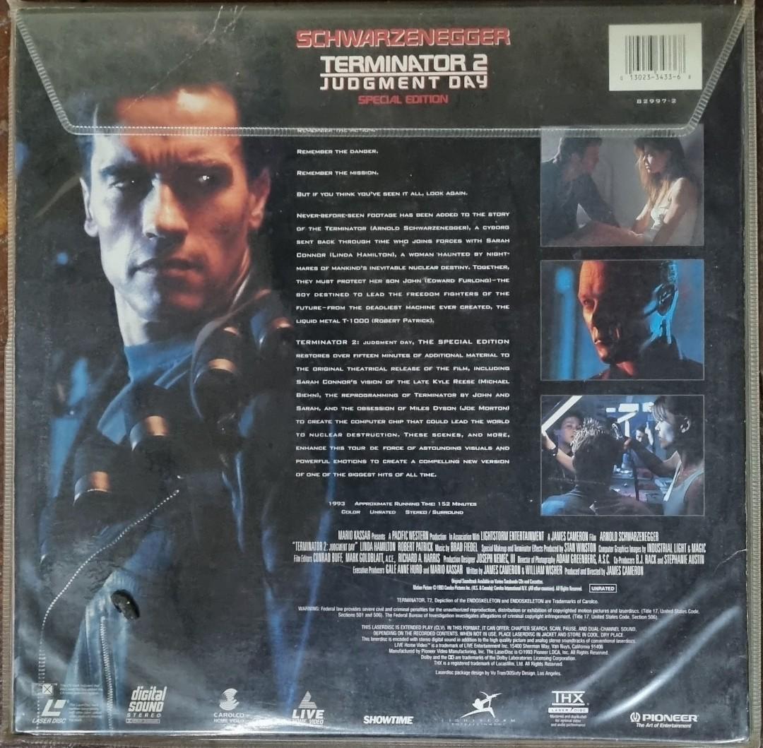 Laser disc Terminator 2, Hobbies & Toys, Music & Media, CDs & DVDs on ...