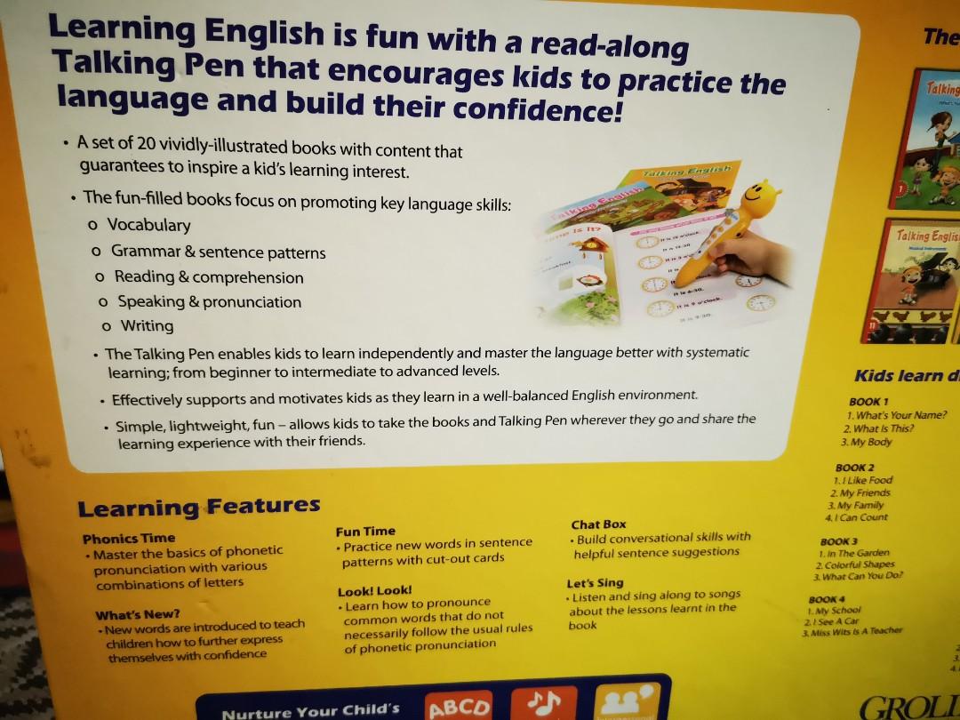 Grolier // Talking English // Learning kit // Preschoolers to Lower ...