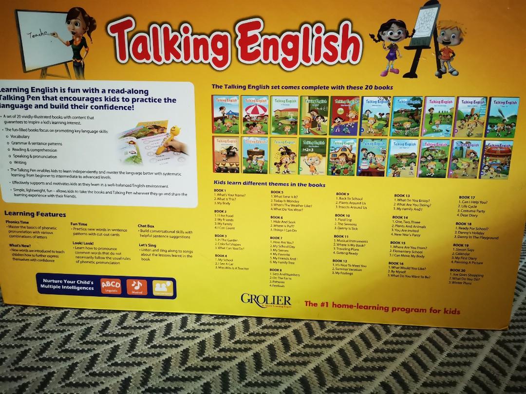 Grolier // Talking English // Learning kit // Preschoolers to Lower ...