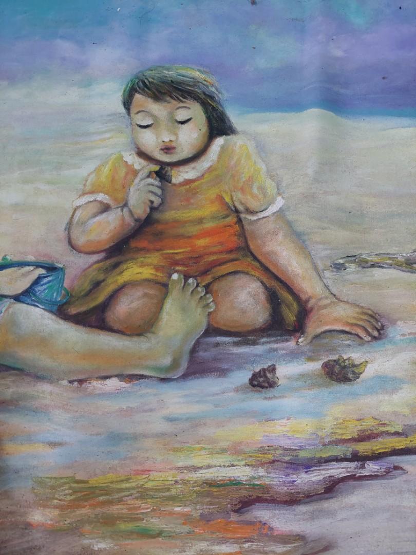 Lukisan Eropa Karya Herman Tahun 1996, Antik, Pajangan di Carousell