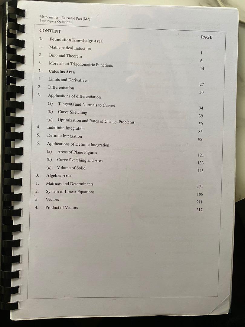 M2 DSE past paper, 興趣及遊戲, 書本 & 文具, 教科書 - Carousell