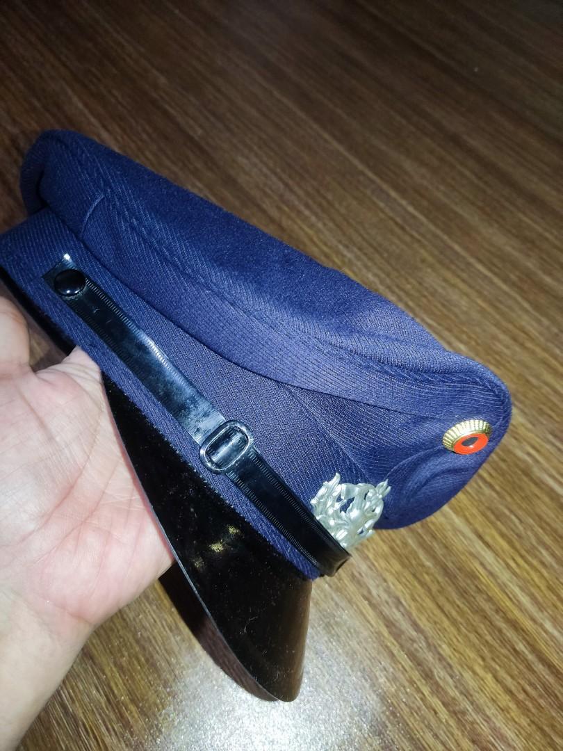 M BISON HAT COSPLAY POLICE KAPITAN SIZE Xl 59, Men's Fashion, Watches ...