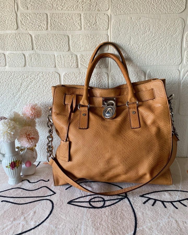 Michael Kors MK Hamilton 2-way Large Bag, Luxury, Bags & Wallets on ...