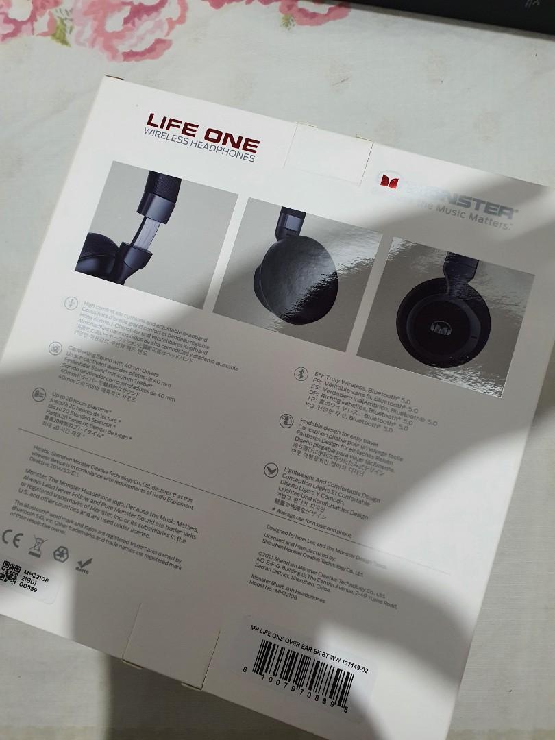 Monster Life One Wireless Headphones, Audio, Headphones & Headsets on ...