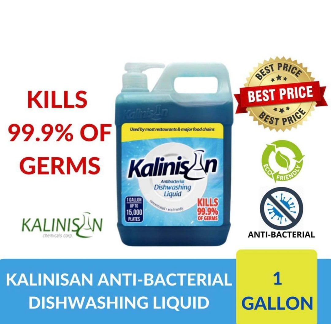 Original Kalinisan Concentrated 1 Gallon Anti-bacterial Dishwashing ...