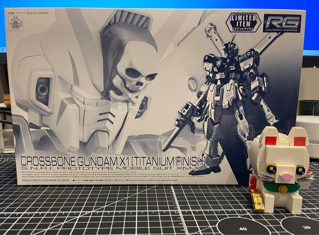 [P-Bandai] RG Crossbone Gundam X1 (Titanium Finish), Hobbies & Toys ...