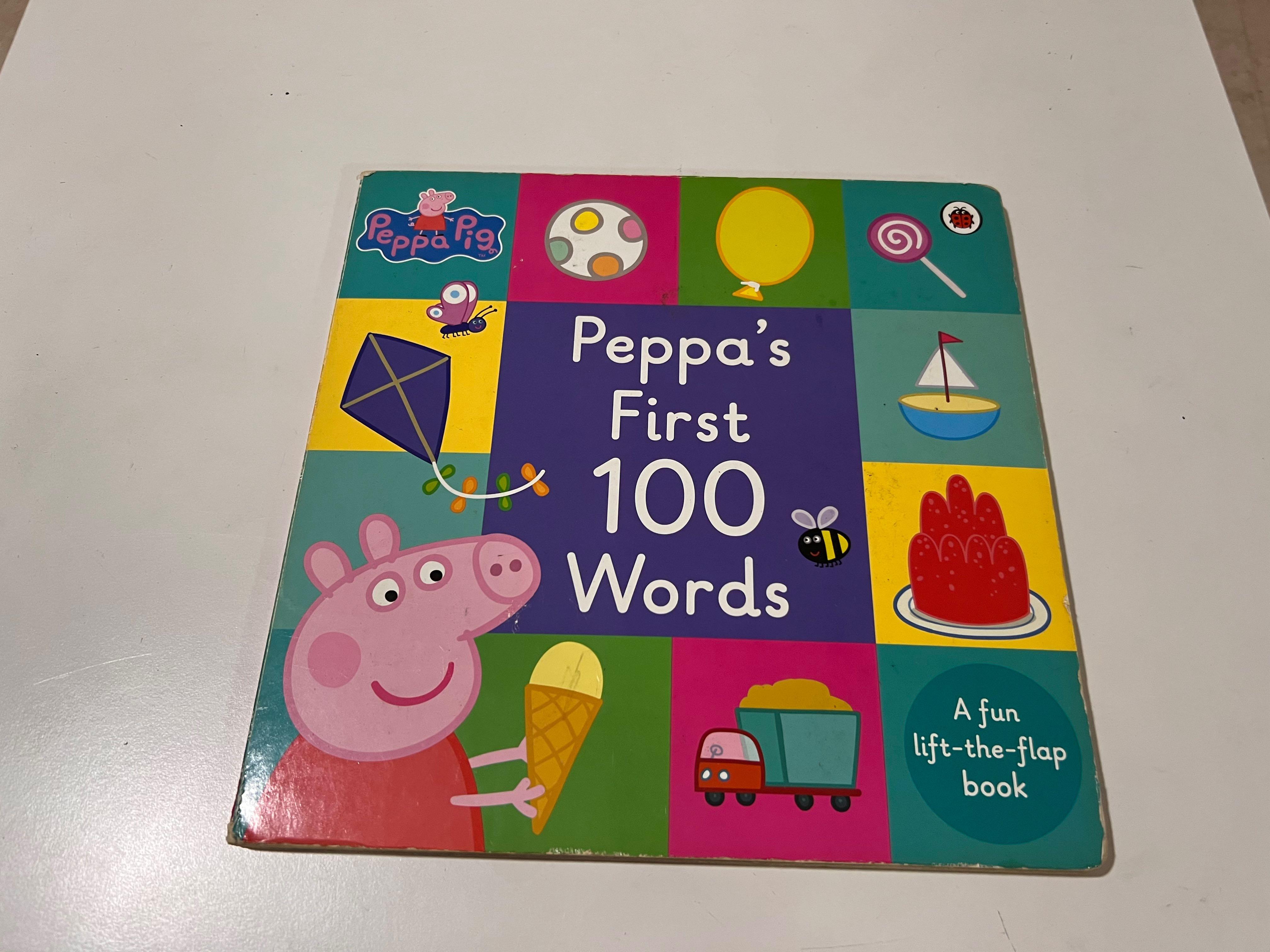 Peppa pig book to learn 100 easy words for toddlers, Hobbies & Toys ...