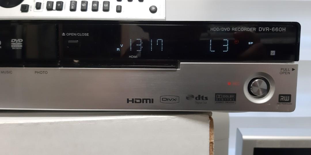 Pioneer DVR 660H DVD HDD Recorder Player Dv in iLINK 錄影機, 家庭電器, 其他家庭電器 ...