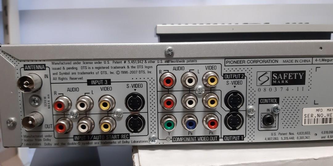 Pioneer DVR 660H DVD HDD Recorder Player Dv in iLINK 錄影機, 家庭電器, 其他家庭電器 ...