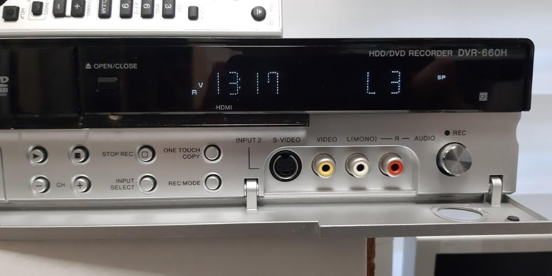 Pioneer DVR 660H DVD HDD Recorder Player Dv in iLINK 錄影機, 家庭電器, 其他家庭電器 ...