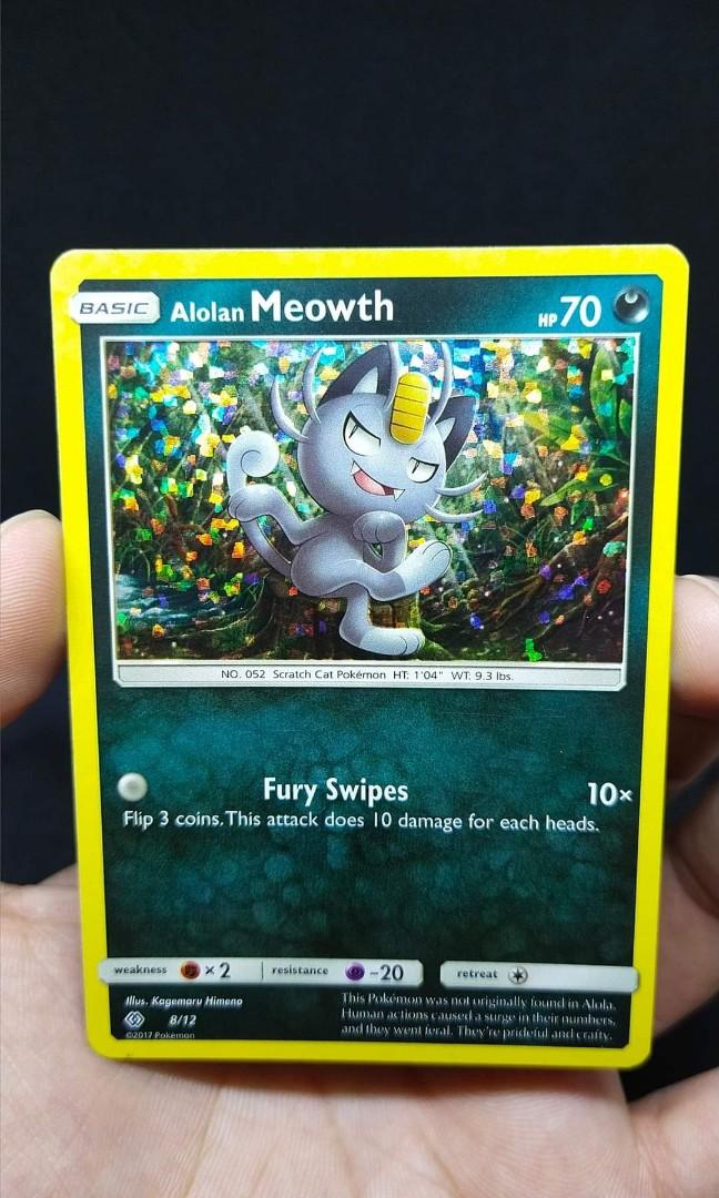 Pokemon Card - ALOLAN MEOWTH #8 - HOLO (McDONALD'S PROMO) YEAR 2017 ...
