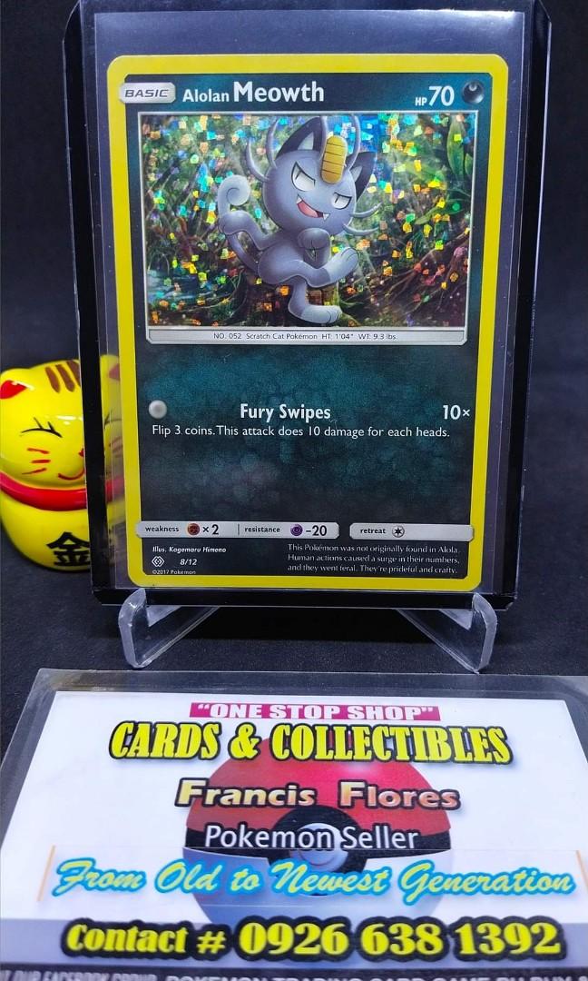 Pokemon Card - ALOLAN MEOWTH #8 - HOLO (McDONALD'S PROMO) YEAR 2017 ...